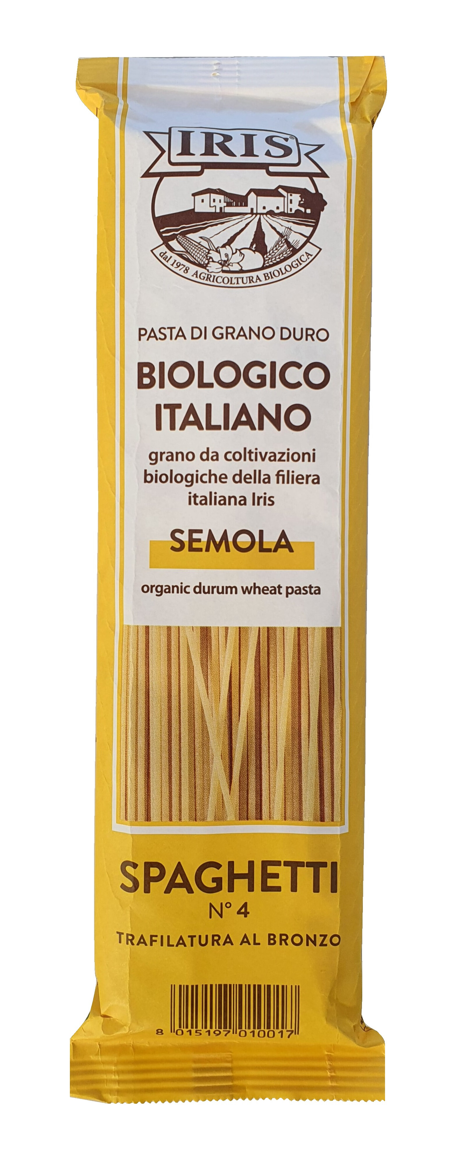 Paste bio Spaghete din grau dur, Iris 500g. | Biomania.ro