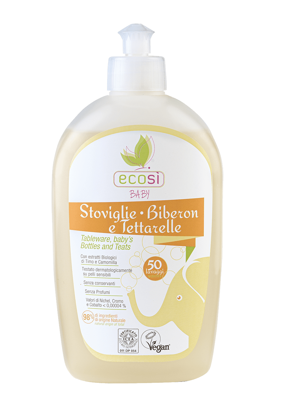 Detergent solutie ECO BIO pentru vesela, biberoane, vegan, Ecosi Baby ...