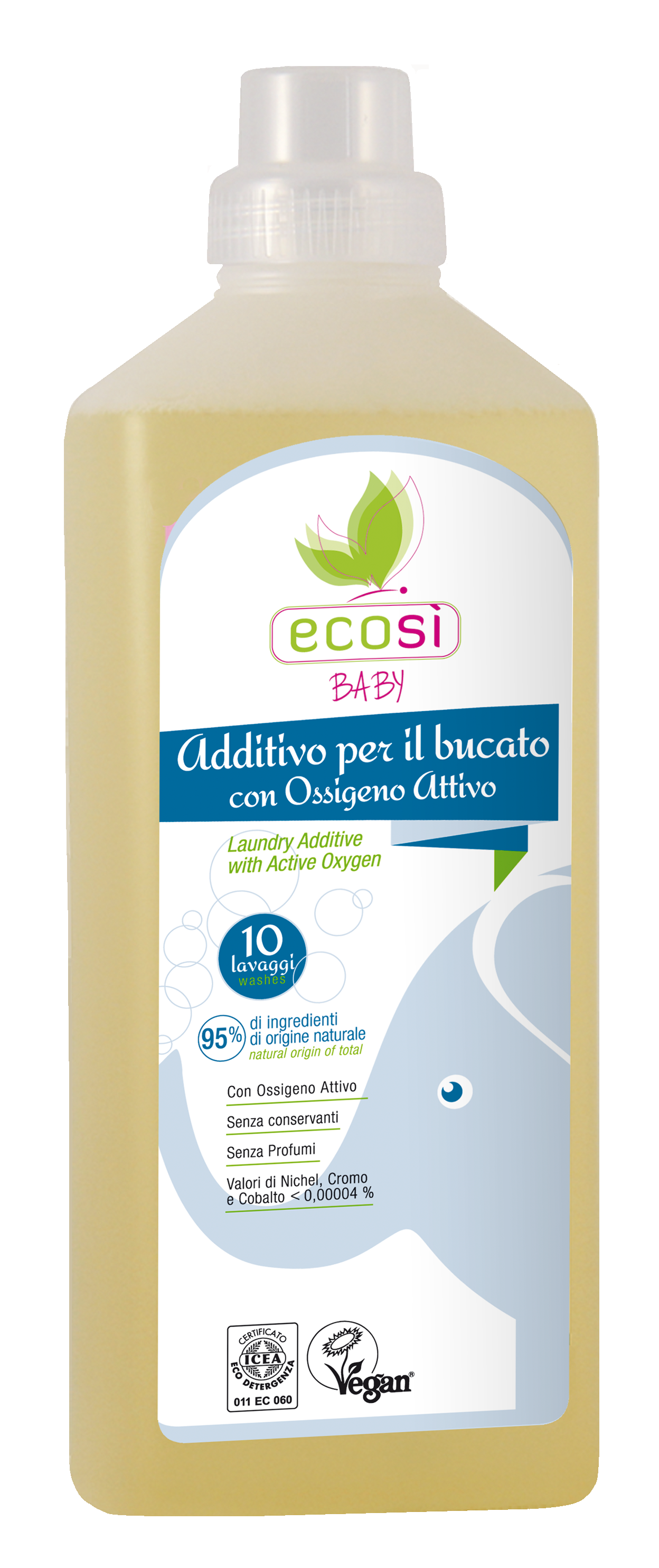 Aditiv ecologic pentru rufe cu oxigen activ, Ecosi Baby 1000ml ...