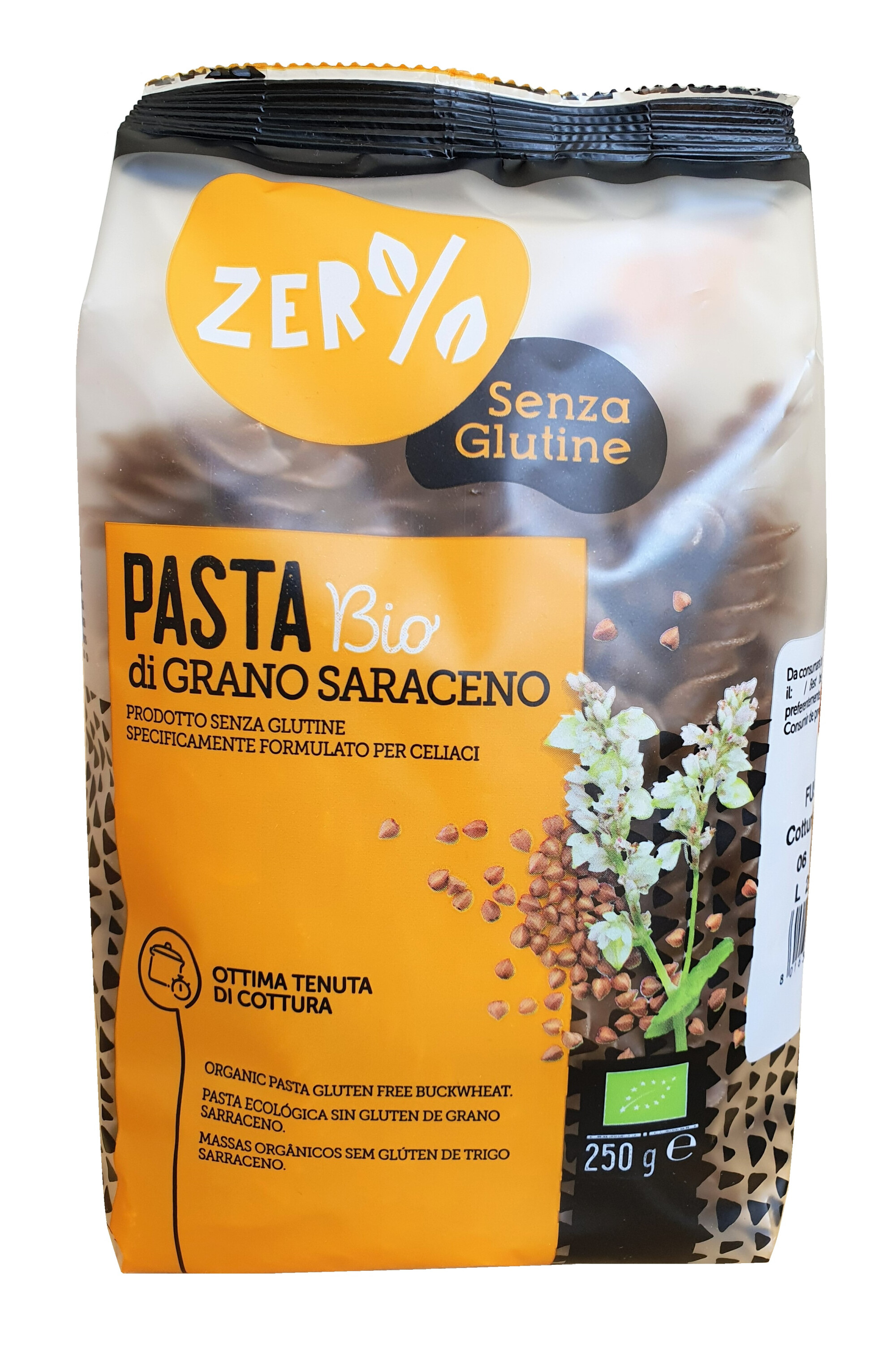 Paste Fusilli din Hrisca bio, fara gluten, Zer% Glutine 250g | Biomania.ro