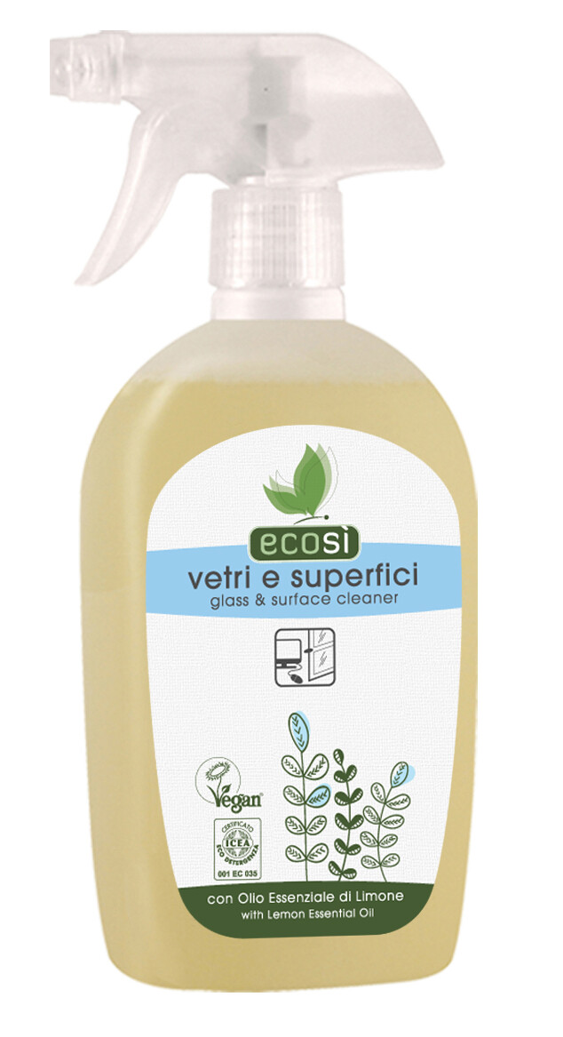 Solutie ECO pentru curatat geamuri si suprafete ECOSI 500ml | Biomania.ro