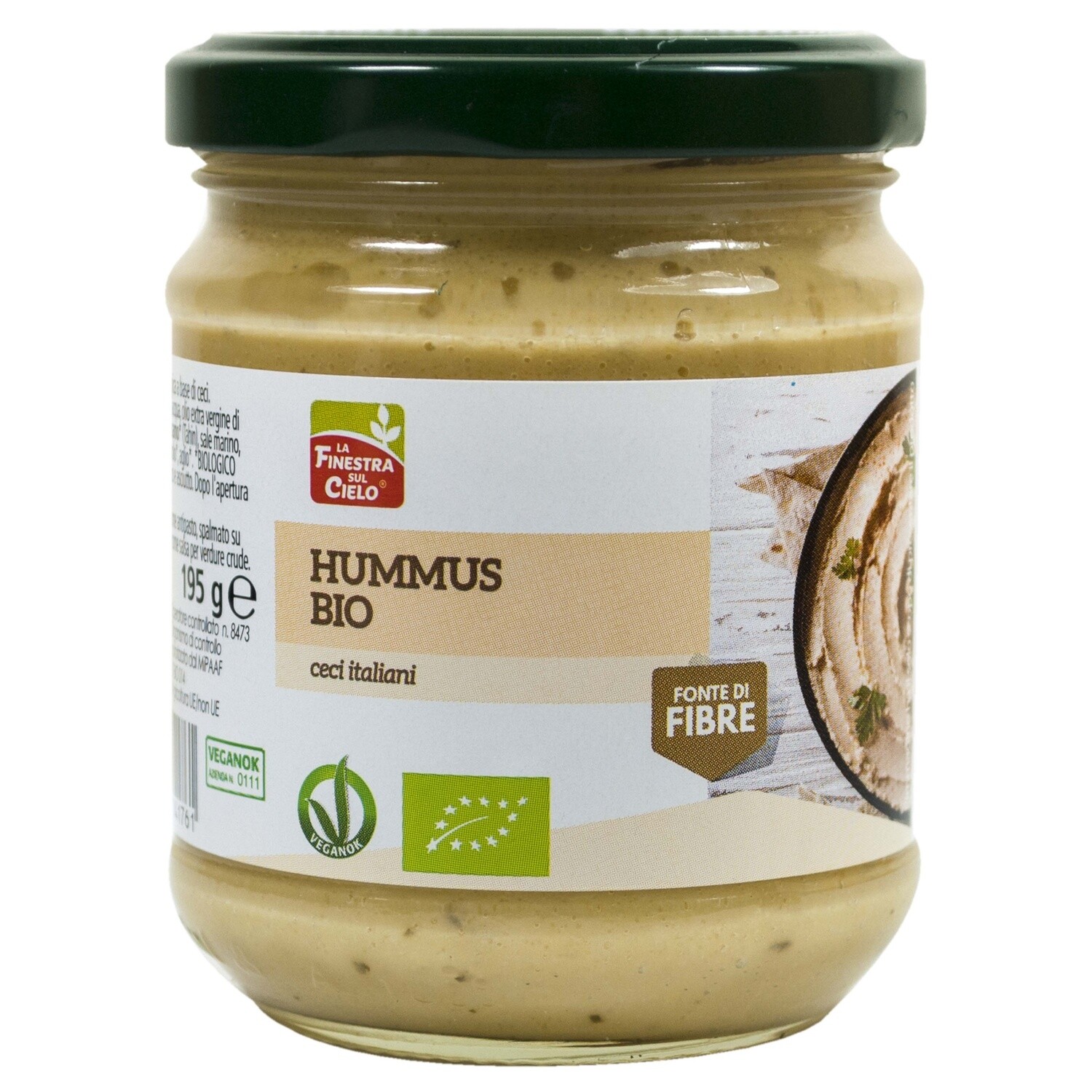 Humus Bio, vegan, La Finestra Sul Cielo, 195g | Biomania.ro