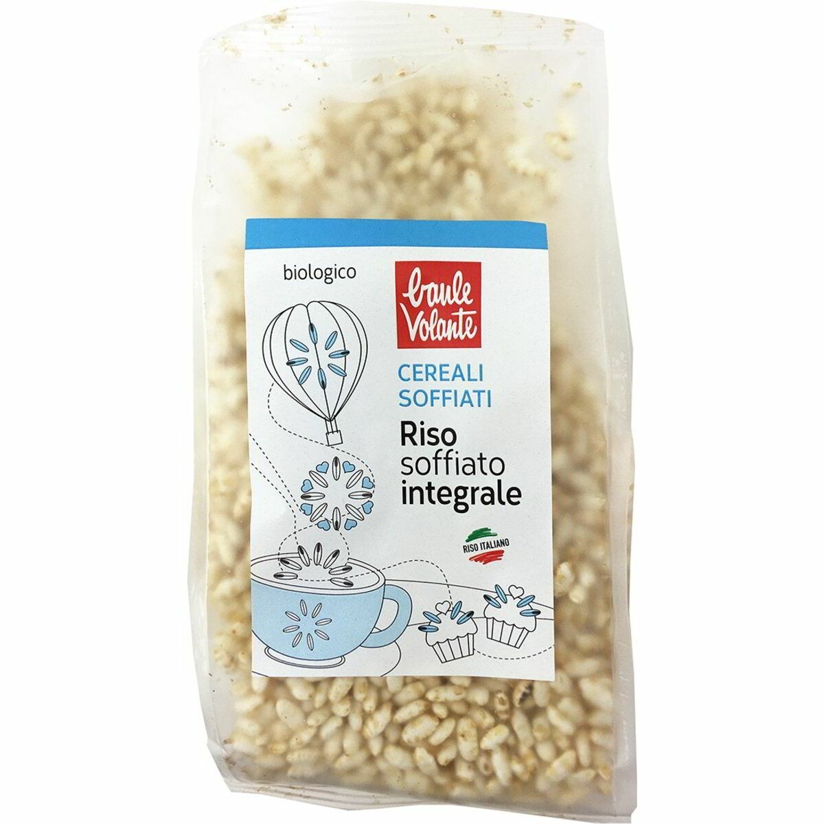 Orez integral bio expandat, Baule Volante 125g | Biomania.ro