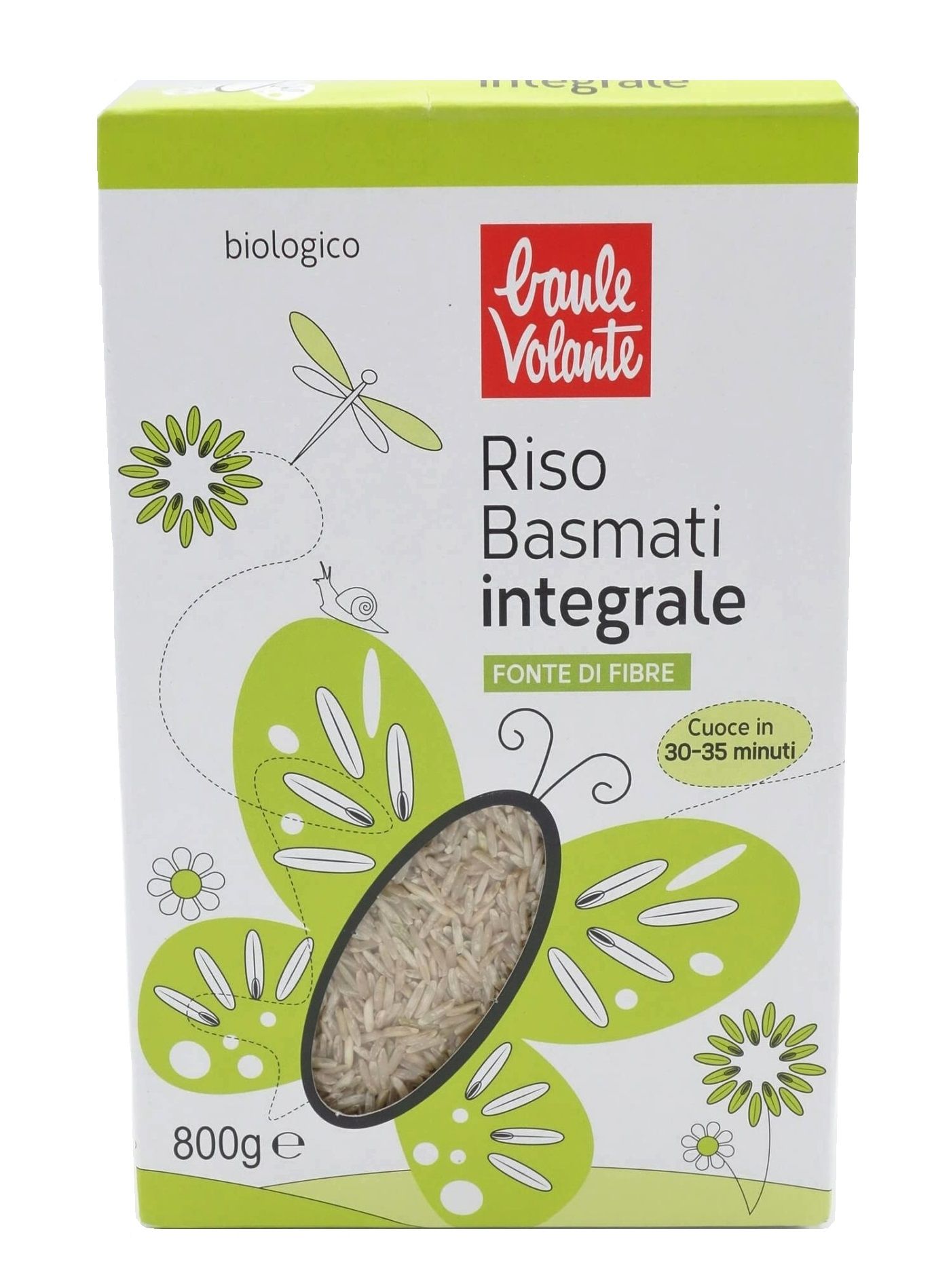 Orez Basmati integral bio Baule Volante 800g | Biomania.ro